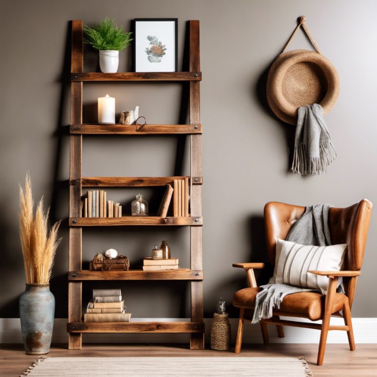 20 Unique Ladder Decor Ideas for Aesthetic Home Designs