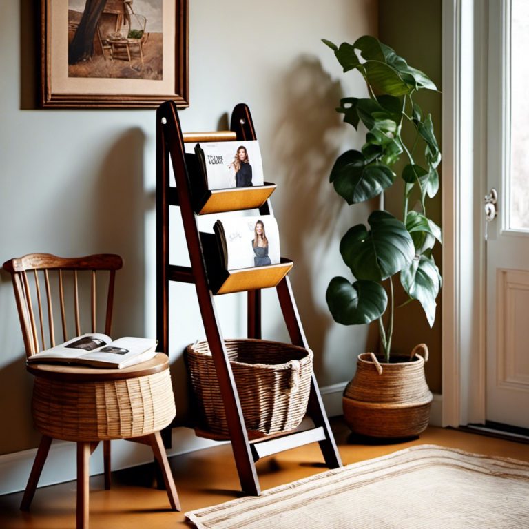 20 Unique Ladder Decor Ideas for Aesthetic Home Designs