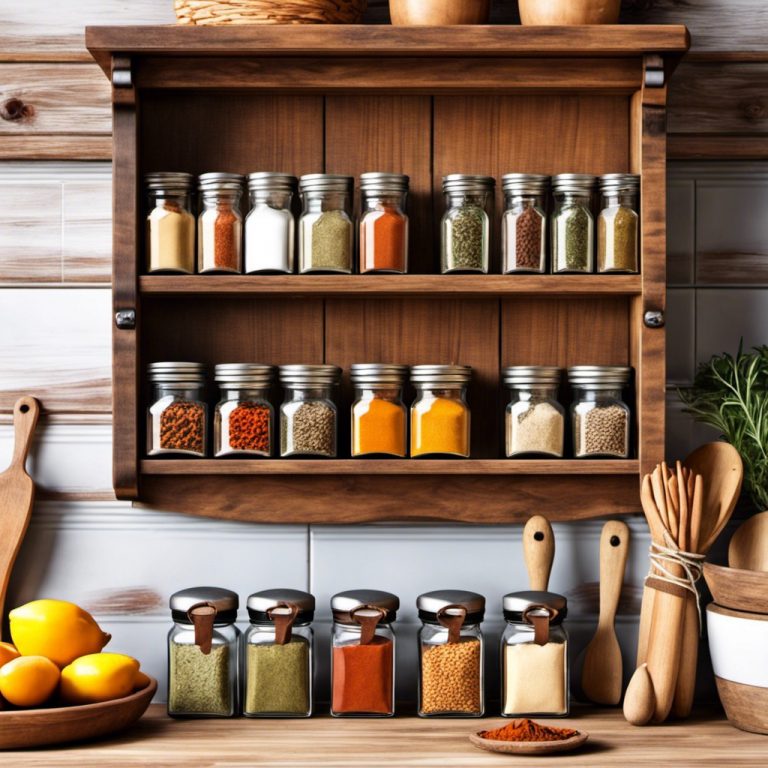 25 Rustic Wooden Spice Rack Ideas for Your Kitchen