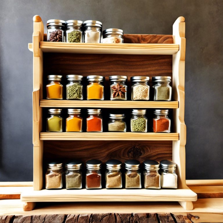 25 Rustic Wooden Spice Rack Ideas for Your Kitchen
