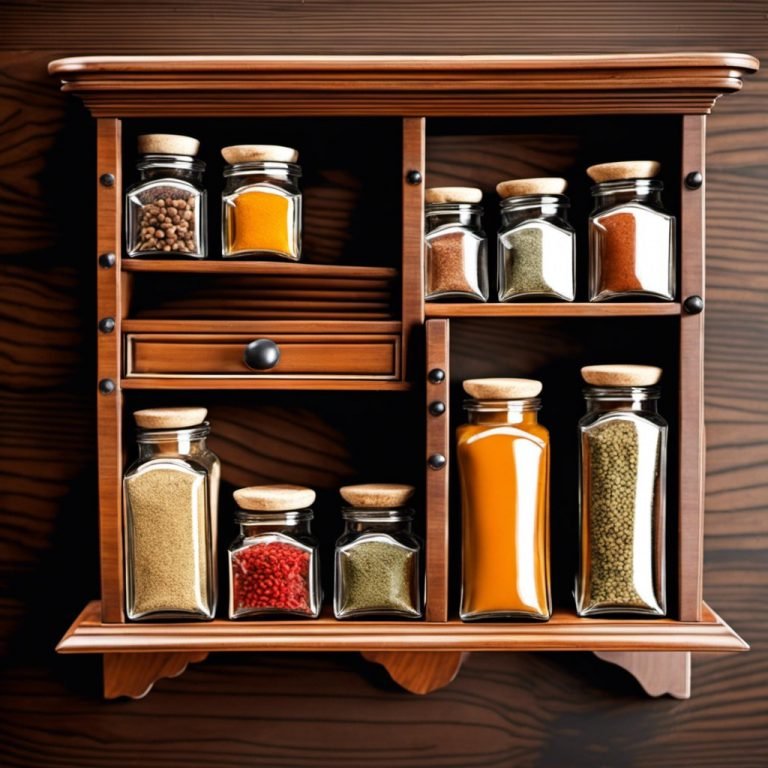 25 Rustic Wooden Spice Rack Ideas for Your Kitchen