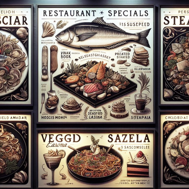20 Restaurant Specials Board Ideas for Engaging Food Lovers