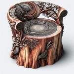 20 Unique Tree Stump Chair Ideas for Your Garden