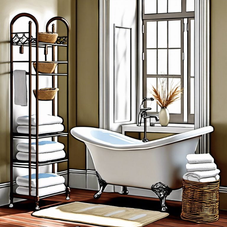 20 Bathroom Bakers Rack Ideas for a Stylish Storage Solution