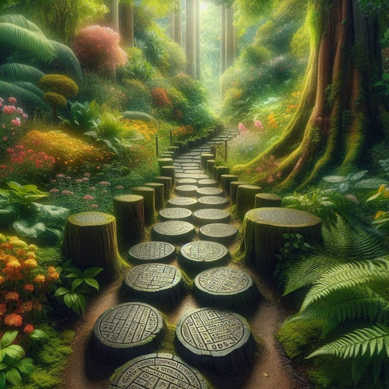 20 Tree Stump Stepping Stone Ideas for an Enchanting Garden Path