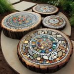 20 Tree Stump Stepping Stone Ideas for an Enchanting Garden Path