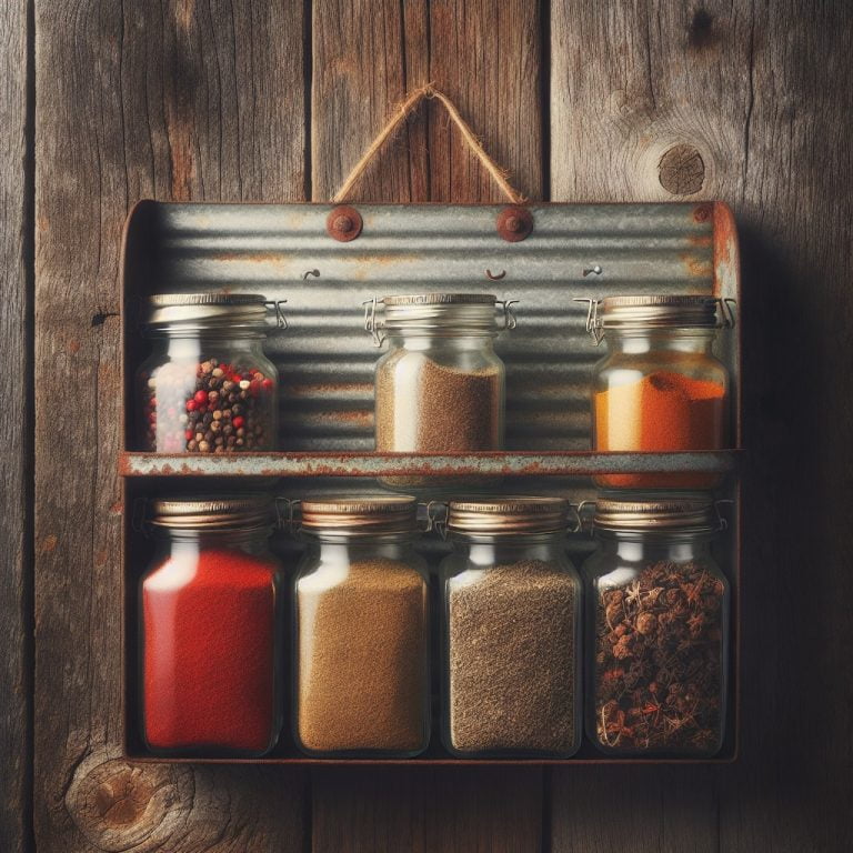 30 Rustic Spice Rack Ideas for Stylish Kitchen Organization