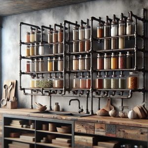 30 Rustic Spice Rack Ideas for Stylish Kitchen Organization