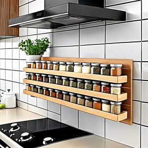 20 Backsplash Spice Rack Ideas for Your Kitchen
