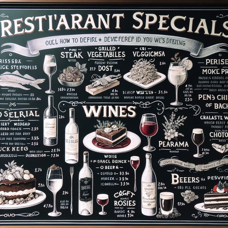 20 Restaurant Specials Board Ideas for Engaging Food Lovers