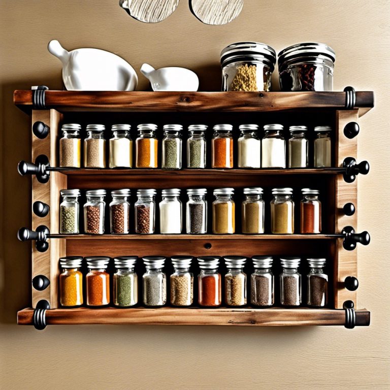 25 Rustic Wooden Spice Rack Ideas for Your Kitchen