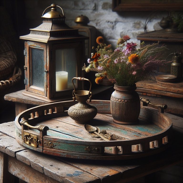 20 Rustic Tray Decor Ideas for a Cozy Home Aesthetic