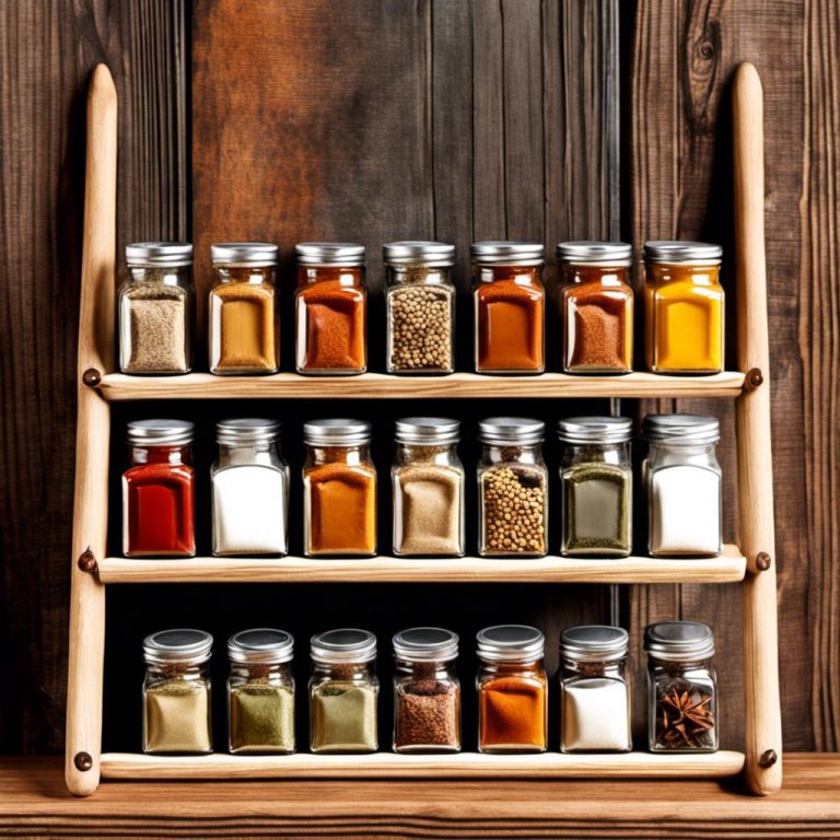 25 Rustic Wooden Spice Rack Ideas for Your Kitchen