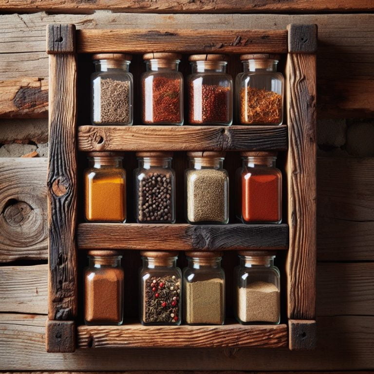 30 Rustic Spice Rack Ideas for Stylish Kitchen Organization
