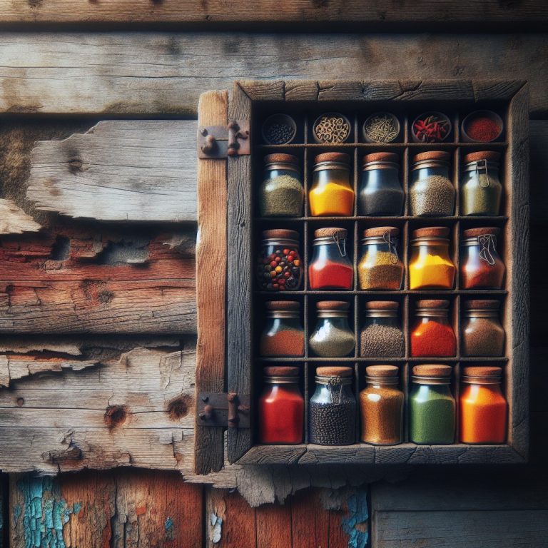 30 Rustic Spice Rack Ideas for Stylish Kitchen Organization