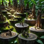 20 Tree Stump Stepping Stone Ideas for an Enchanting Garden Path