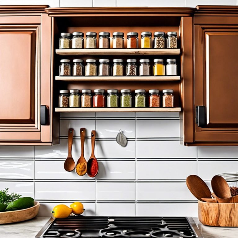 20 Backsplash Spice Rack Ideas for Your Kitchen