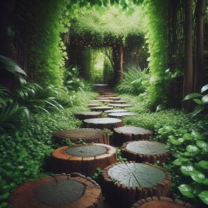 20 Tree Stump Stepping Stone Ideas for an Enchanting Garden Path