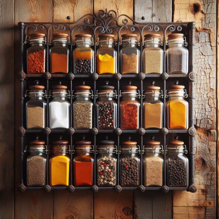 30 Rustic Spice Rack Ideas for Stylish Kitchen Organization