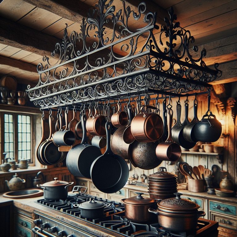 20 Repurpose Hanging Pot Rack Ideas for a Creative Kitchen Makeover