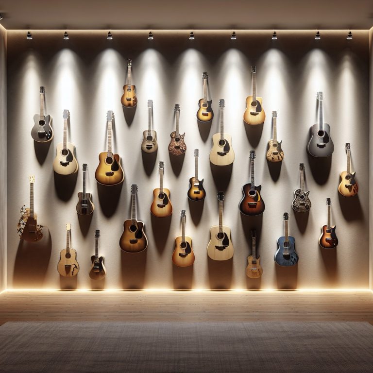 20 Guitar Wall Display Ideas for Music Enthusiasts