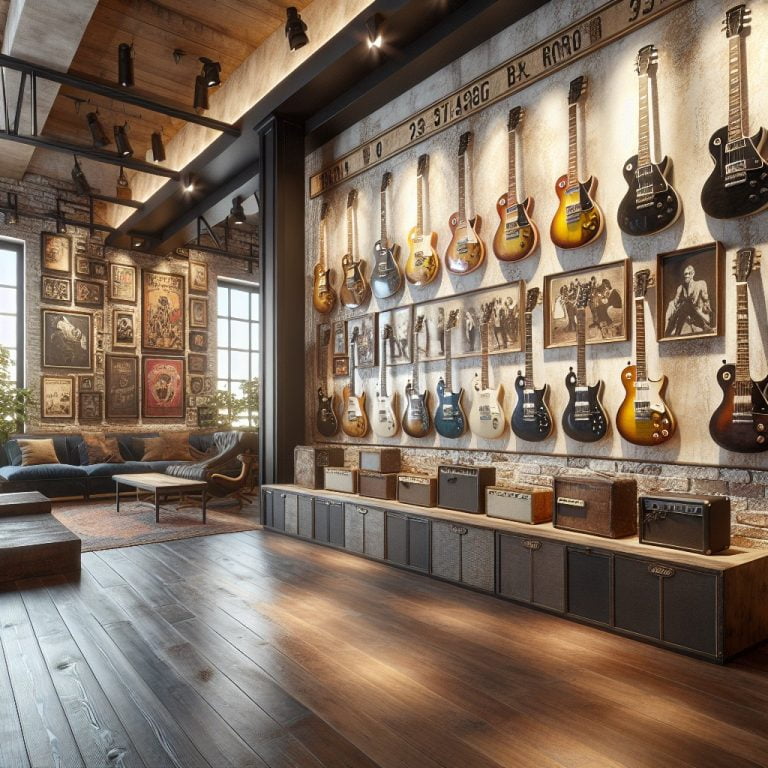 20 Guitar Wall Display Ideas for Music Enthusiasts