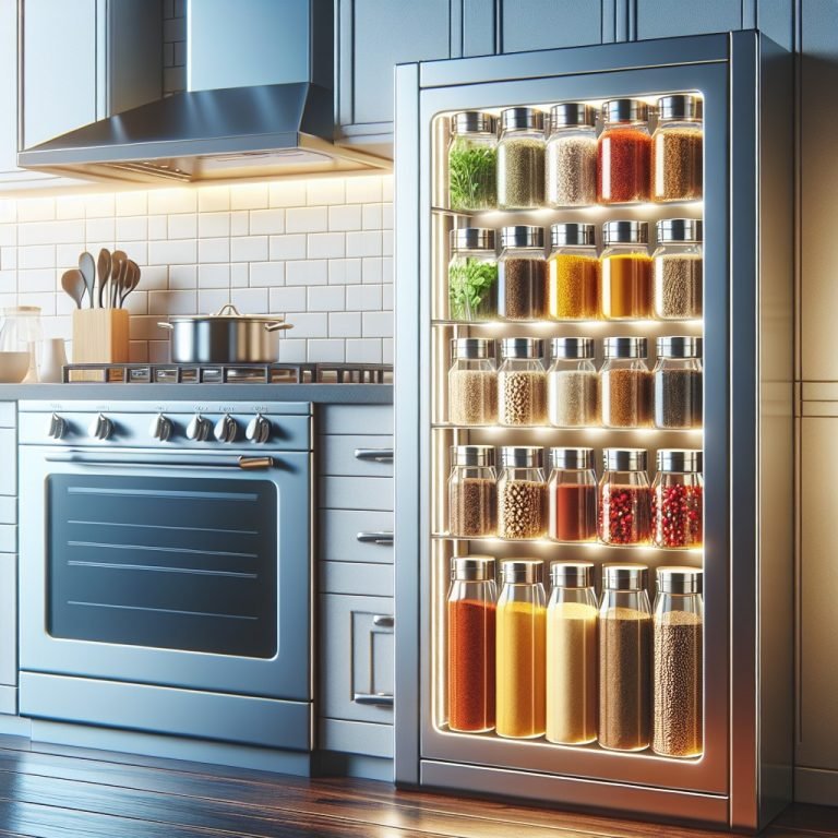 Rolling Spice Rack Next to Stove: A Convenient Kitchen Solution