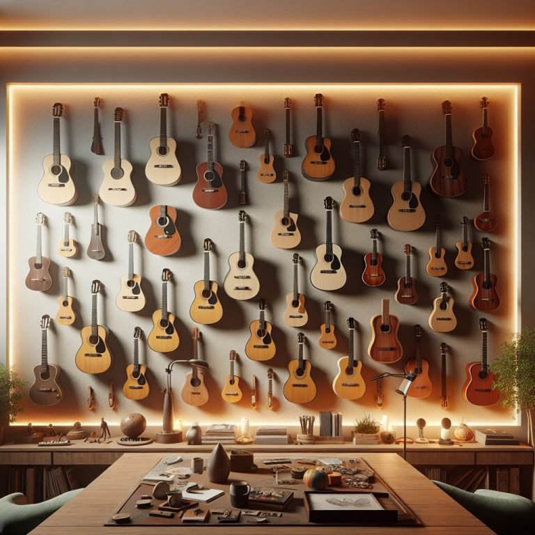 20 Guitar Wall Display Ideas for Music Enthusiasts