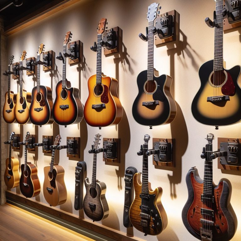 20 Guitar Wall Display Ideas for Music Enthusiasts