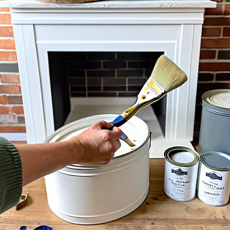 15 Chalk Paint Brick Fireplace Ideas: Step-by-Step Tutorial