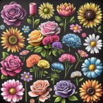 15 Fresh Flower Chalk Art Ideas for Easy DIY Projects