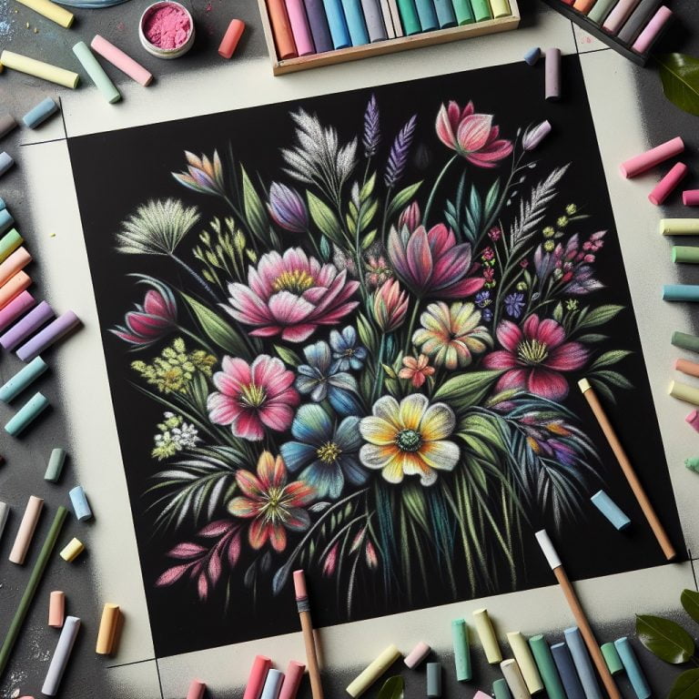 15 Fresh Flower Chalk Art Ideas for Easy DIY Projects
