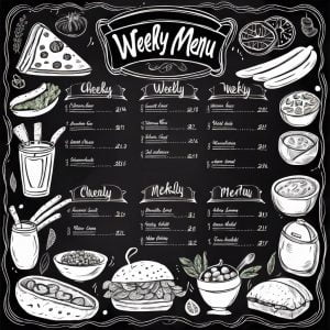 15 Chalkboard Weekly Menu Ideas for Your DIY Kitchen Project