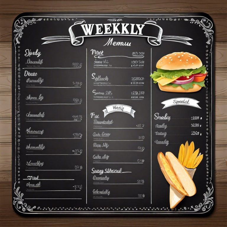 15 Chalkboard Weekly Menu Ideas for Your DIY Kitchen Project