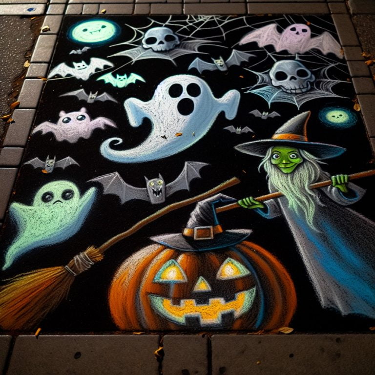 15 Halloween Chalk Art Ideas: Step-by-Step Tutorial Guide