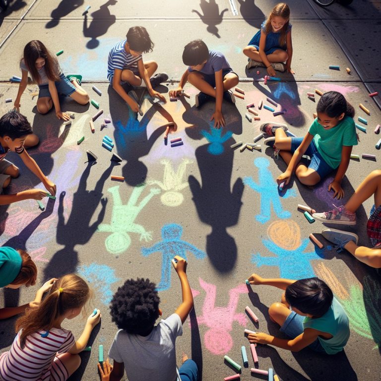 15 Easy and Fun Sidewalk Chalk Ideas for Kids and Adults