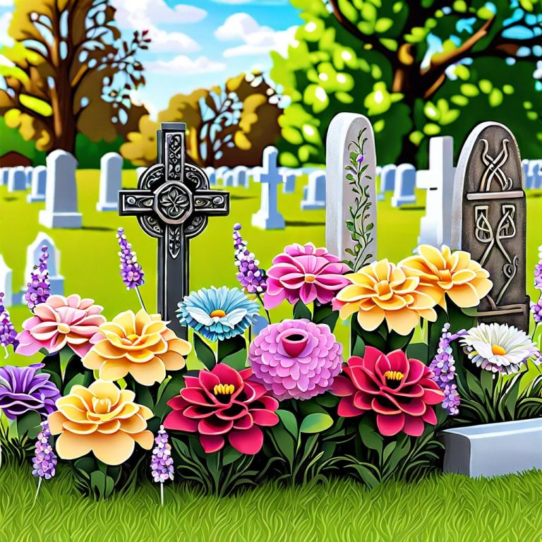 15 Cemetery Grave Decoration Ideas with Flowers