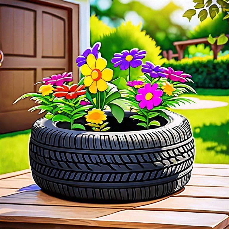 15 Tire Decorations Ideas for Creative Outdoor Spaces