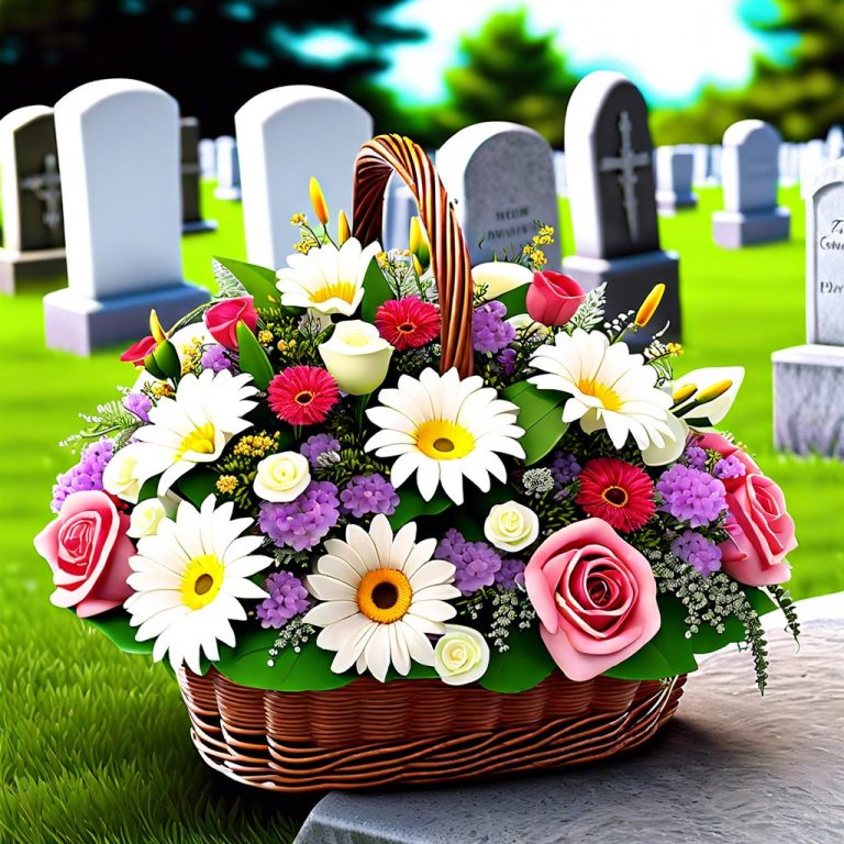 15 Cemetery Grave Decoration Ideas with Flowers